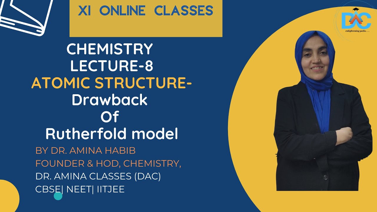 Class 11 |Lecture-8| CHEMISTRY-ATOMIC STRUCTURE -Drawback Of Rutherfold ...
