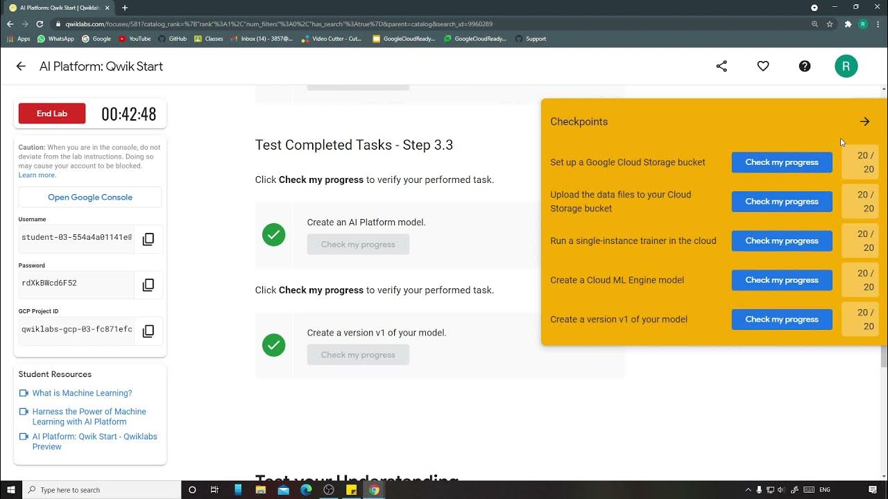 AI Platform: Qwik Start | Qwiklabs [GSP076] - YouTube