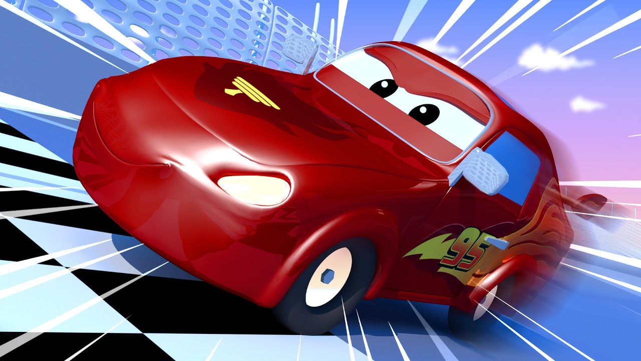 Jerry is Lightning McQueen van Cars 🎨 Tom de takelwagen's Verfwinkel ...