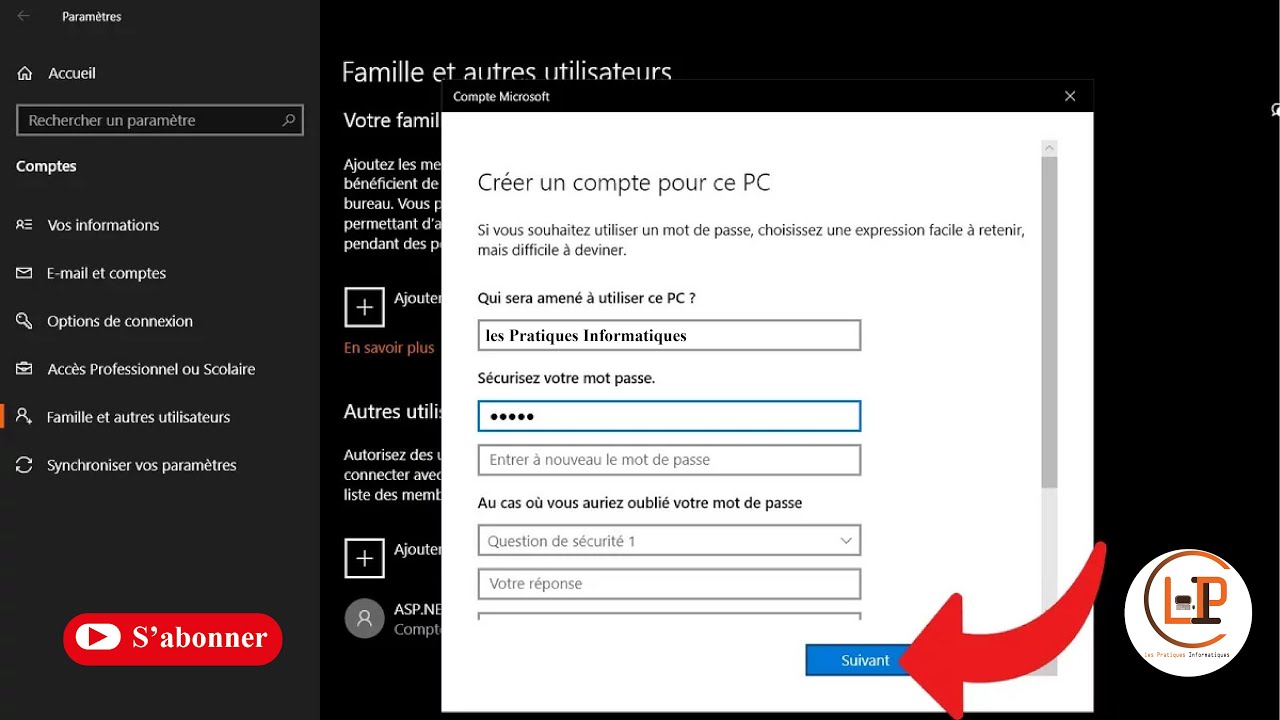 Comment créer un nouveau compte utilisateur sur Windows 10 - YouTube