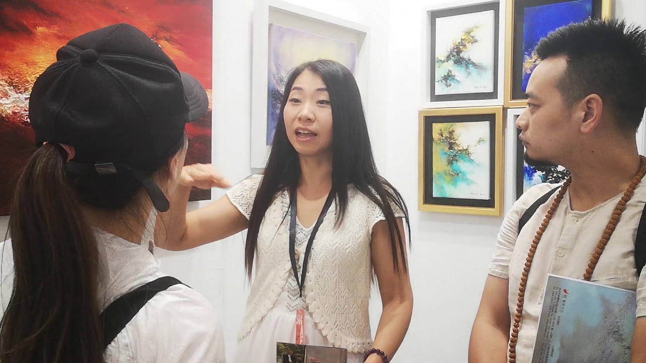 HUANG Wei Ting 黃偉亭-旅法名家, 受訪上海藝博會 was Interviewed in Shanghai Art Fair ...