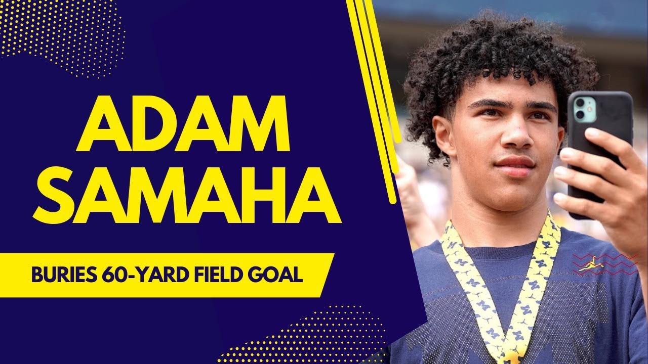 Michigan kicker signee Adam Samaha has a boot 👀 | The Wolverine | # ...