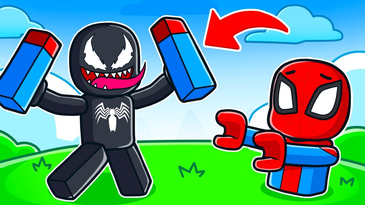 ROBLOX STEAL BODY PARTS With Spiderman And Venom! - YouTube