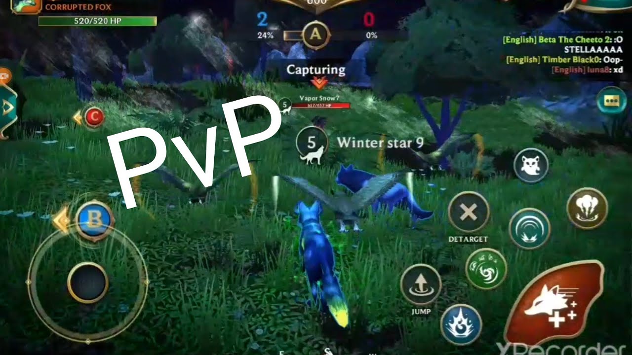 Using my fox for pvp (Wolf Tales) - YouTube