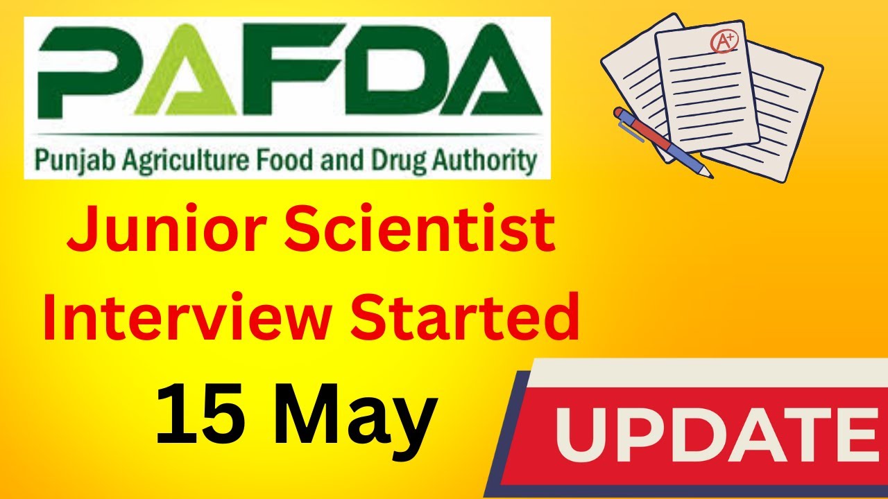 PAFDA Junior Scientist Interview Started | Junior Scientist Interview ...