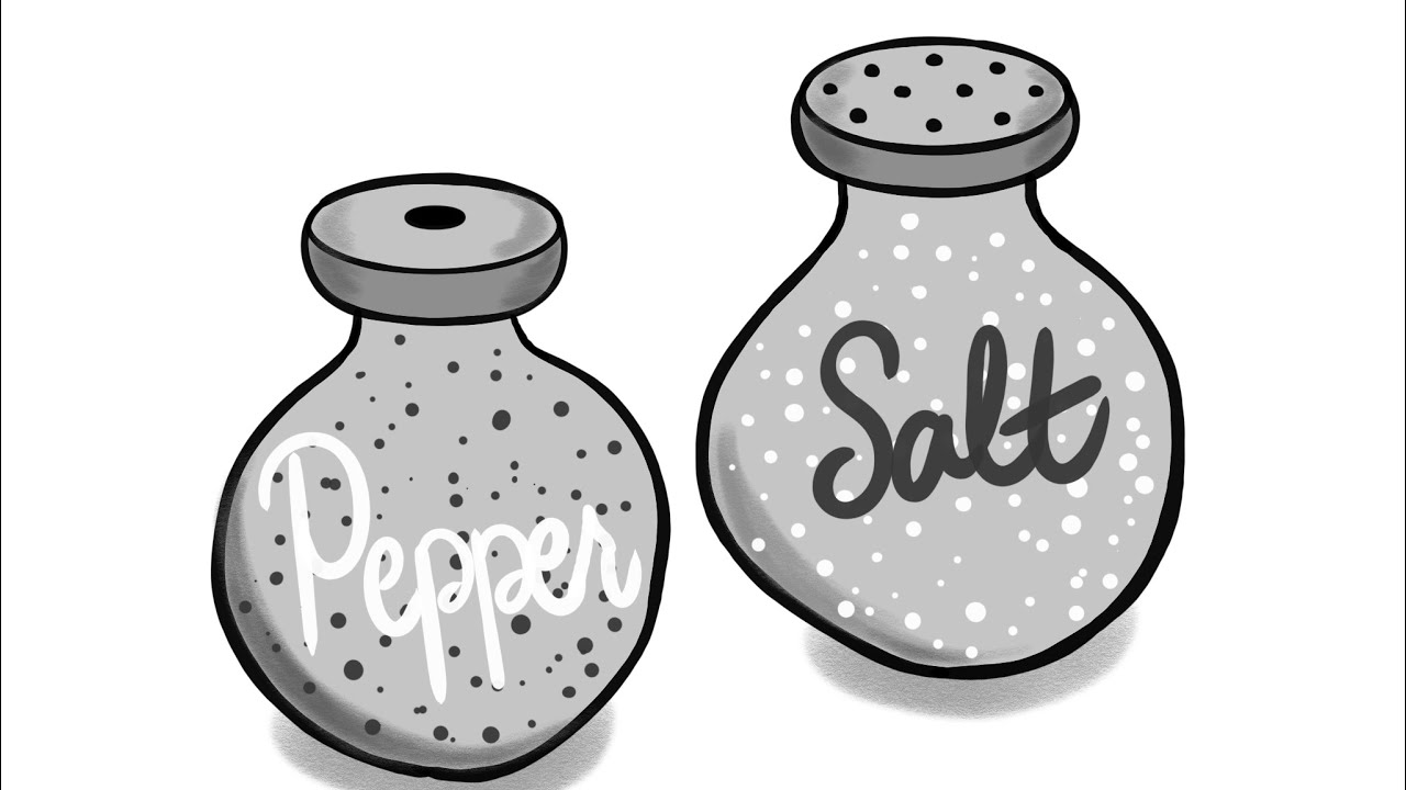 How to Draw SALT And PEPPER | Simple Drawing - YouTube