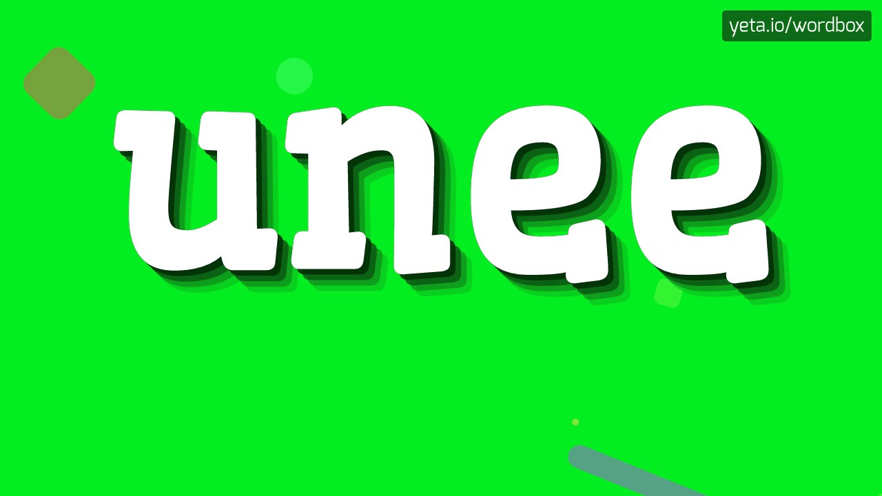 UNEE - HOW TO PRONOUNCE IT!? - YouTube