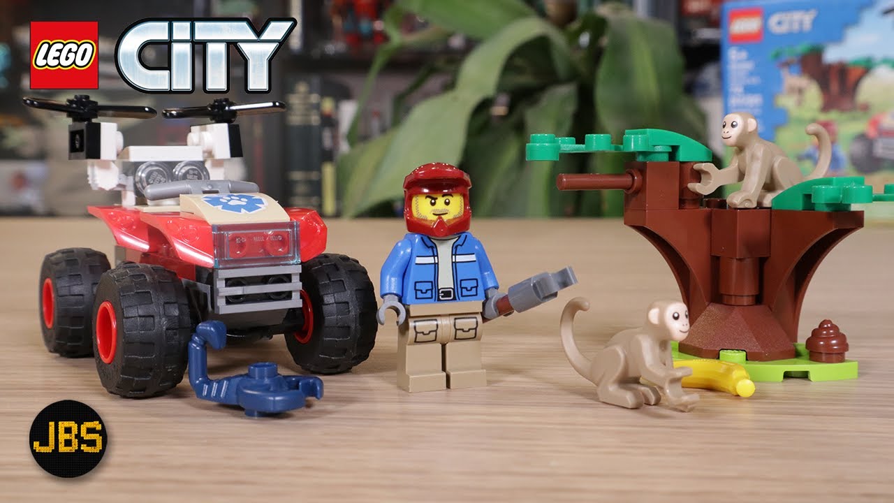 I bought this for the monkeys! LEGO City Wildlife Rescue ATV Review ...