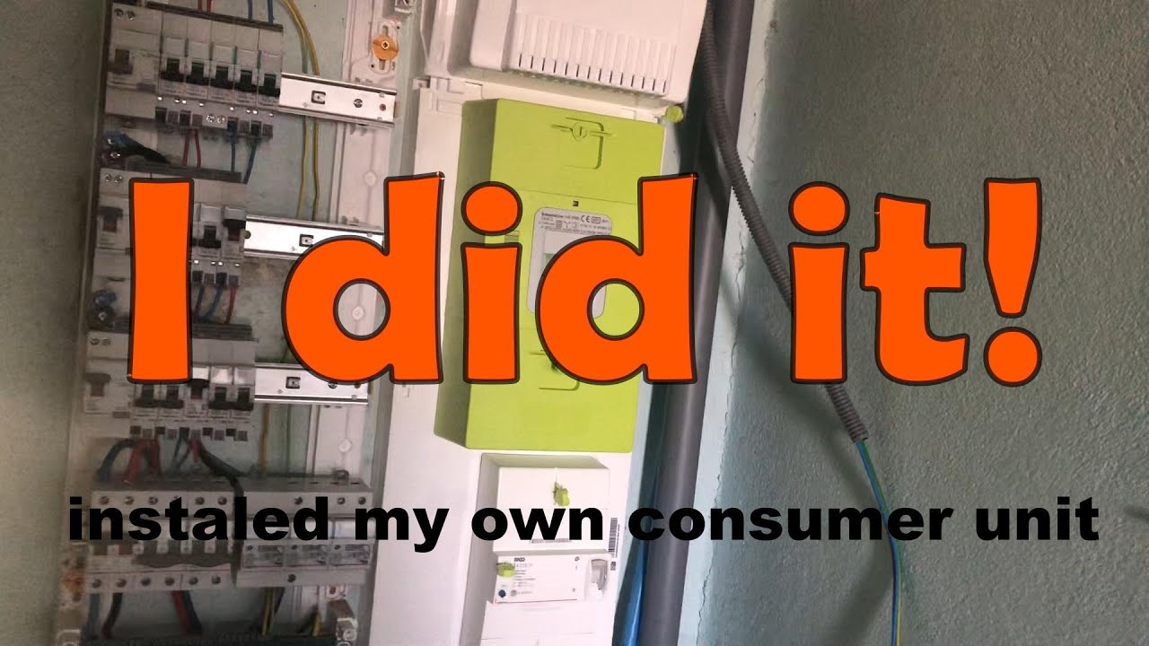 DIY consumer unit change /Our French homestead renovation - YouTube