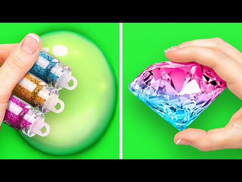Slime, Glitter, Hot Glue and Resin || Cool Crafts