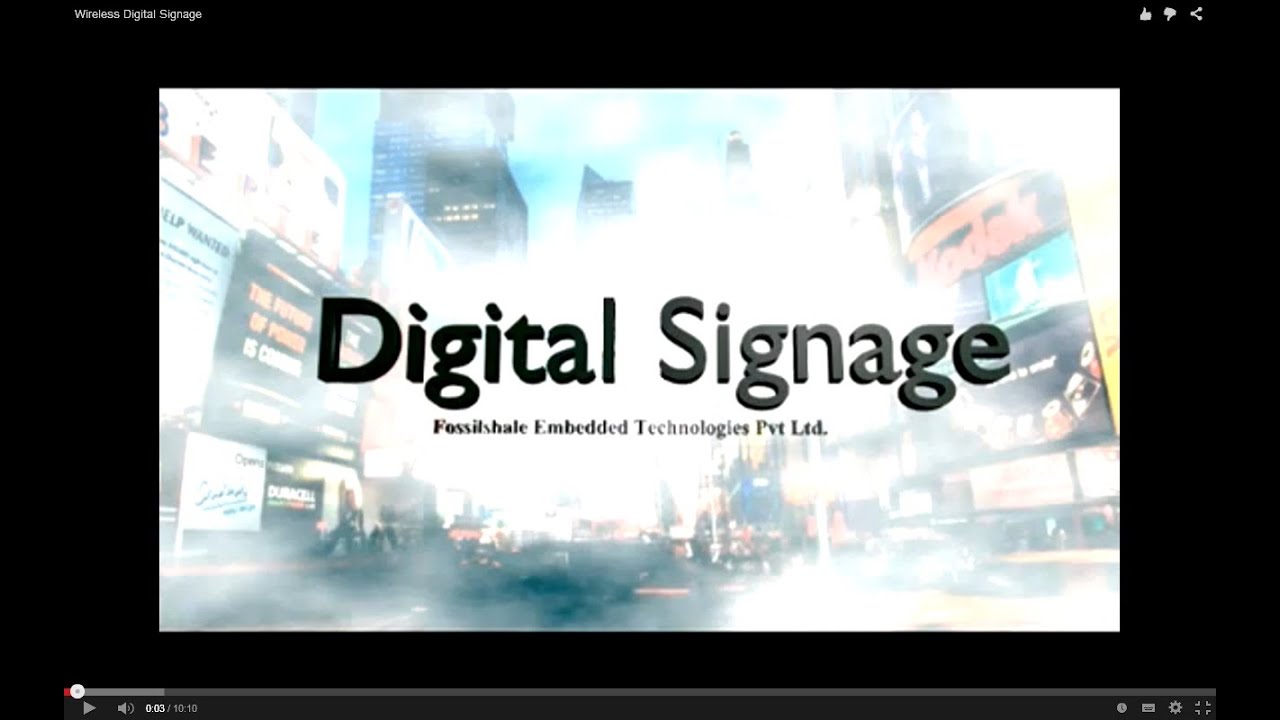 Wireless Digital Signage - YouTube