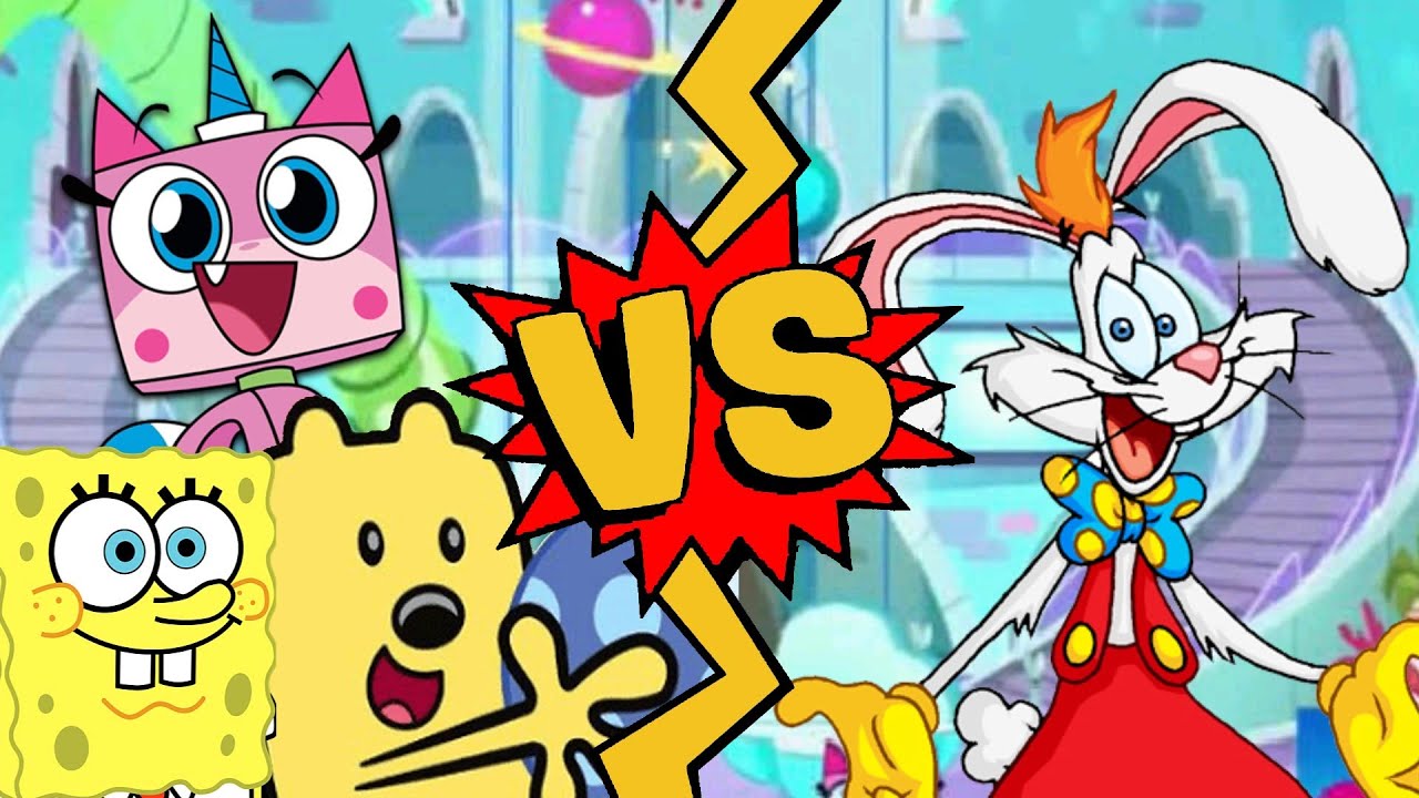 M.U.G.E.N Battles | Unikitty/Wubbzy/SpongeBob vs Roger Rabbit - YouTube