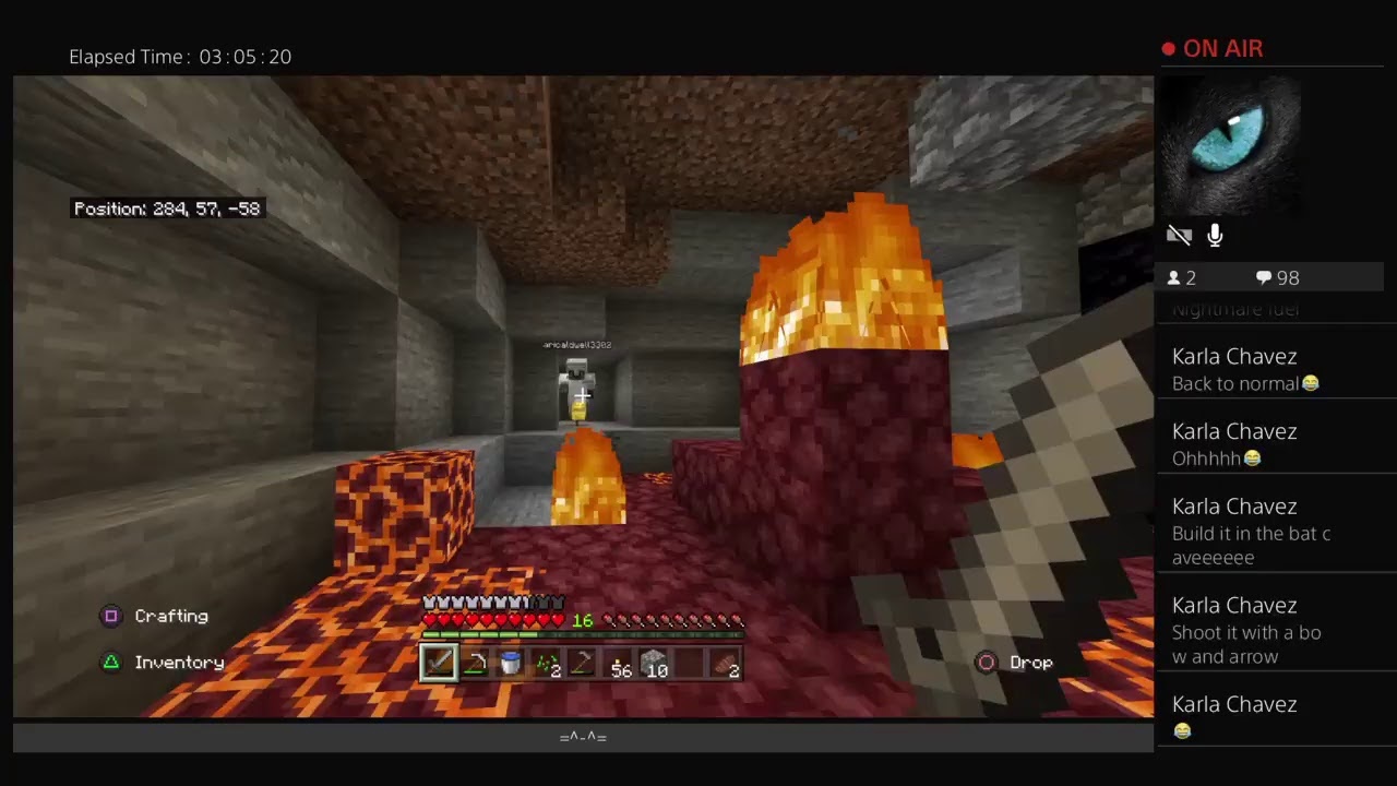 Cat and Risu Minecraft let's play: pt 2 - YouTube