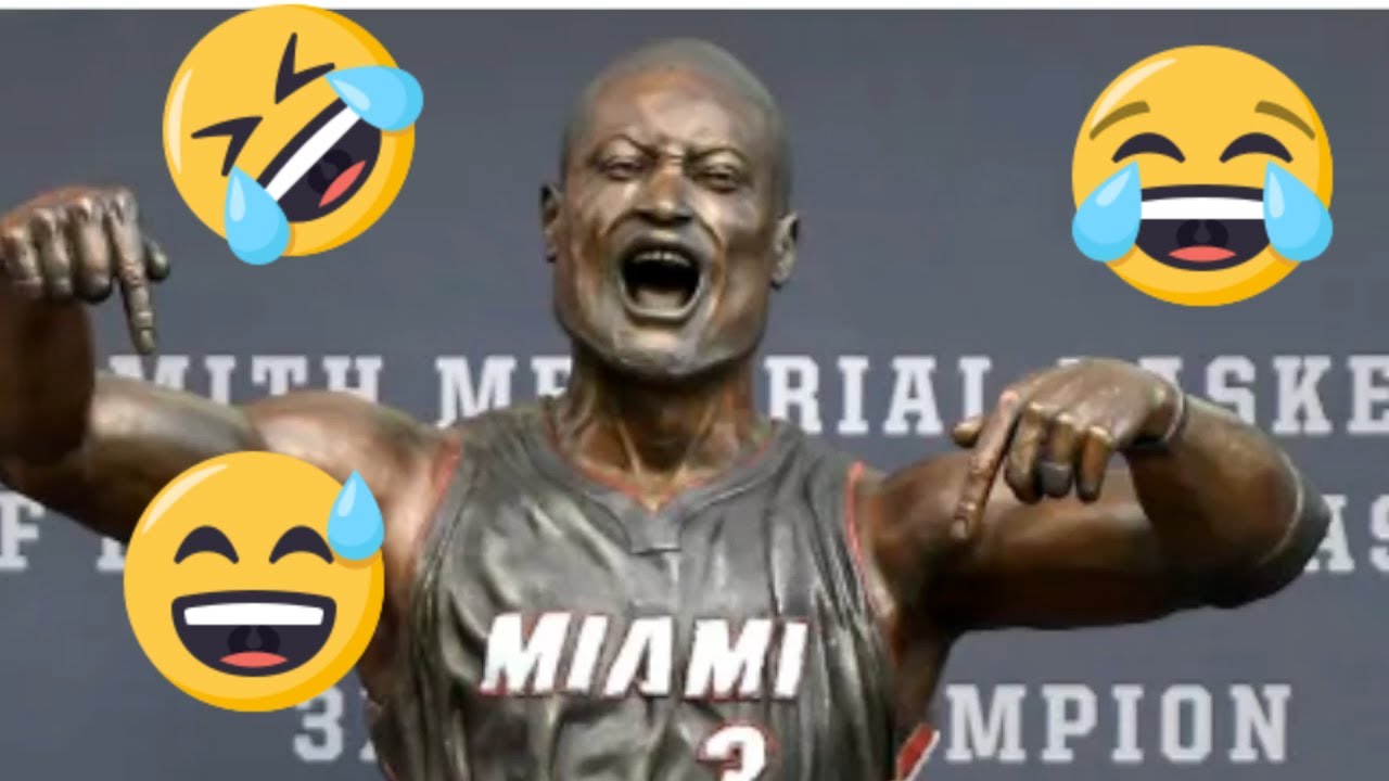 DWAYNE WADE STATUE A BIG FAIL LOOKS NOTHING LIKE HIM LOL - YouTube