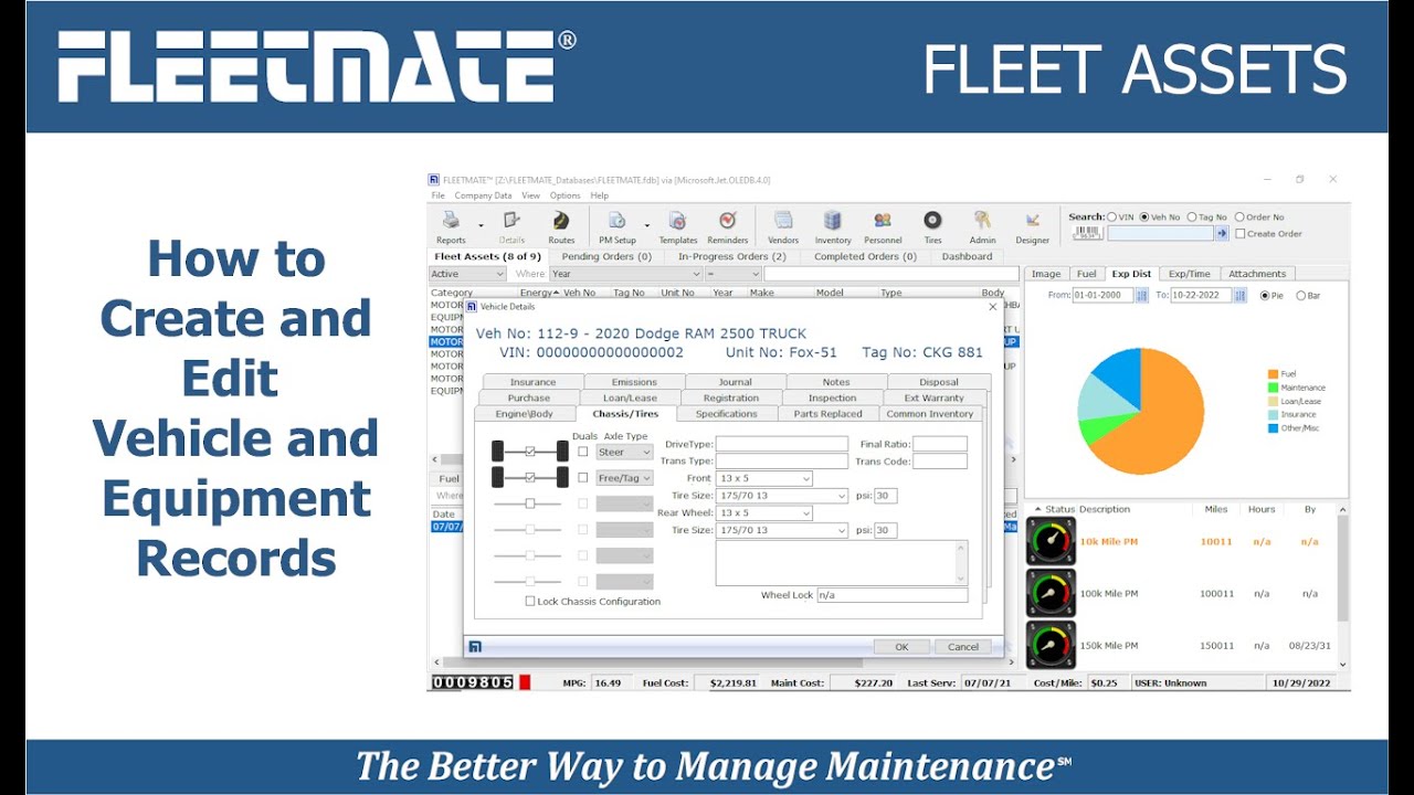 FLEETMATE@WORK Lesson #6 - Asset Records - YouTube