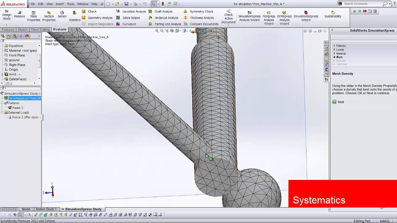 SolidWorks Simulation Xpress טיפ שבועי - הגדרת הסימולציה - YouTube