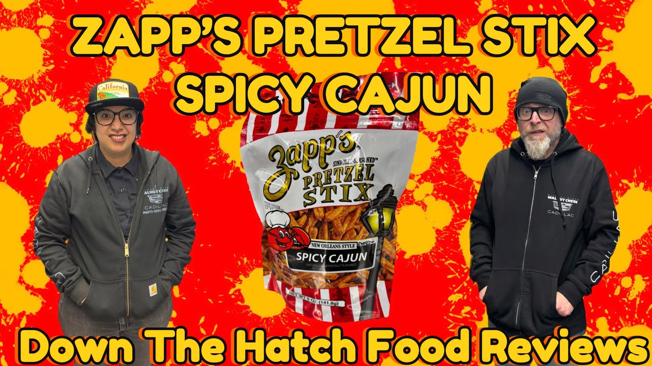 Zapp’s Spicy Cajun Pretzel Stix review #snacks #pretzels #spicy - YouTube