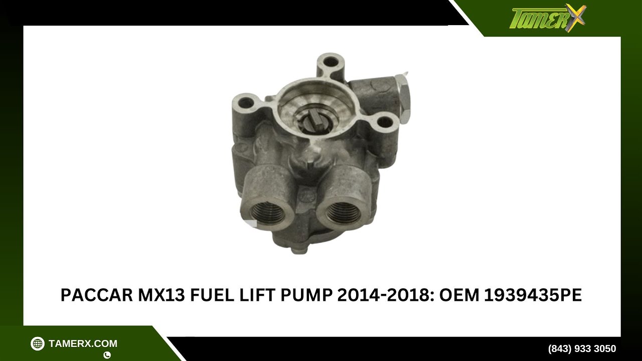 Paccar MX13 Fuel Lift Pump 2014-2018: OEM 1939435PE - YouTube