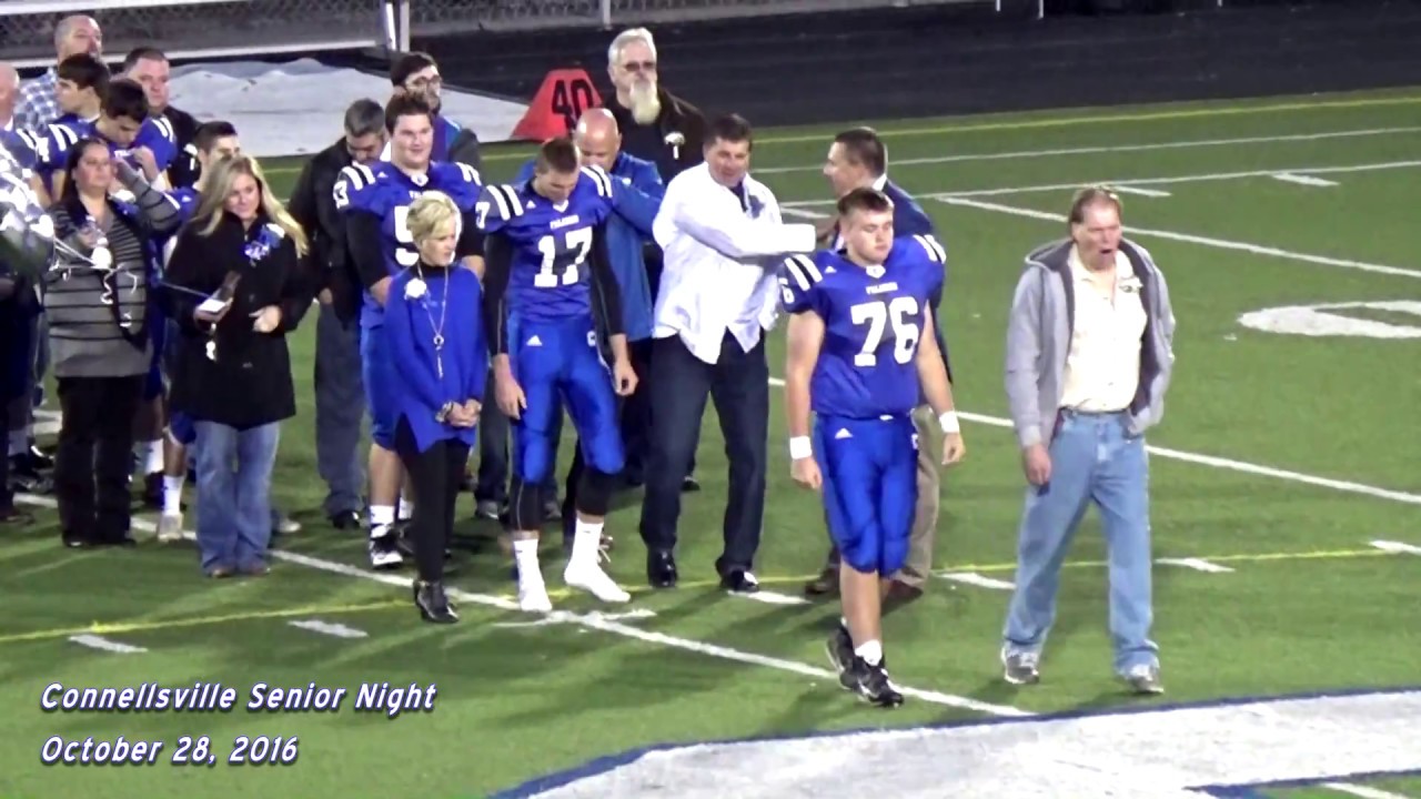 Connellsville Falcon Senior Night Pt 1 - YouTube