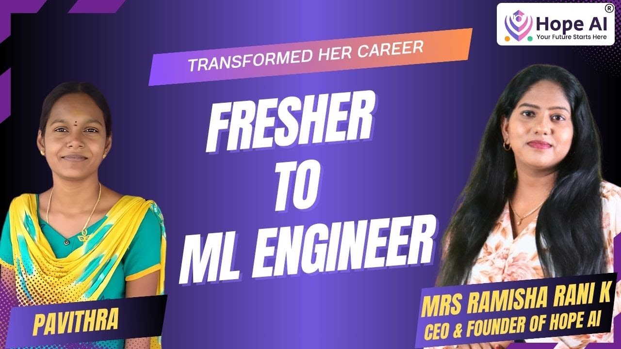 How to become ML Engineer? | Hope AI | Interviewed Pavithra after 3 months of placed! | Tamil ...