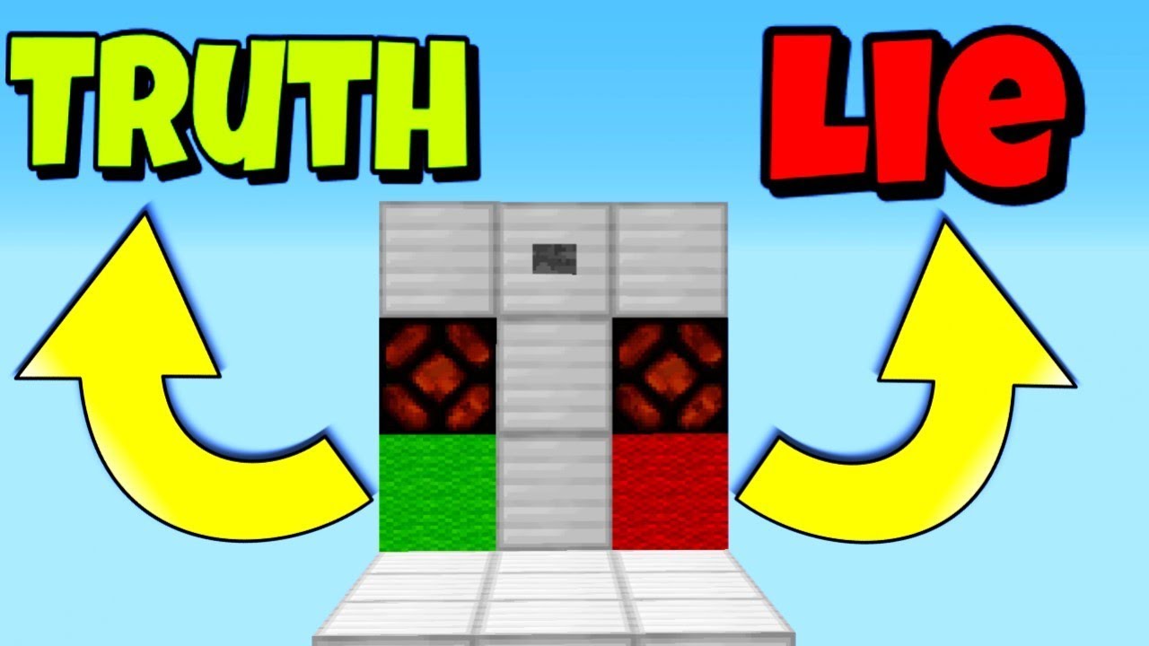 How To Make A Lie Detector In Minecraft - YouTube