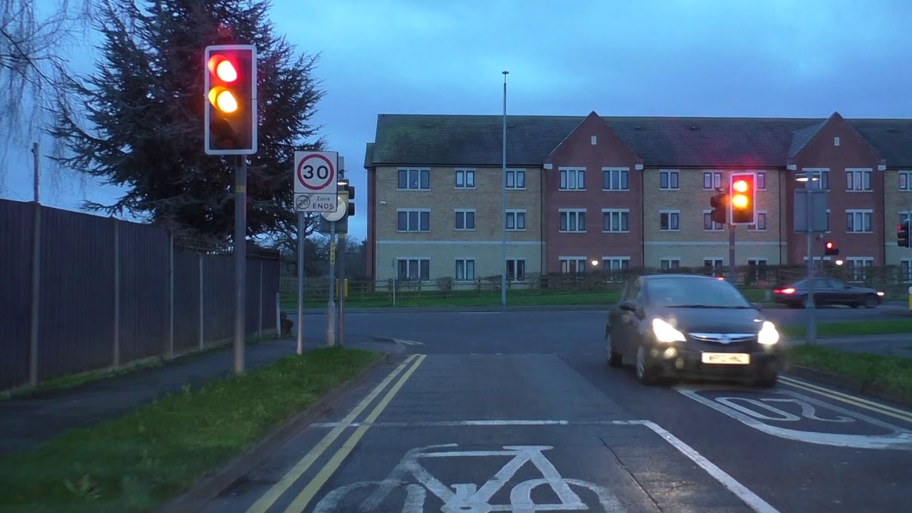 Driving On Tudor Way & Bromyard Road A44, Worcester, Worcestershire, UK ...