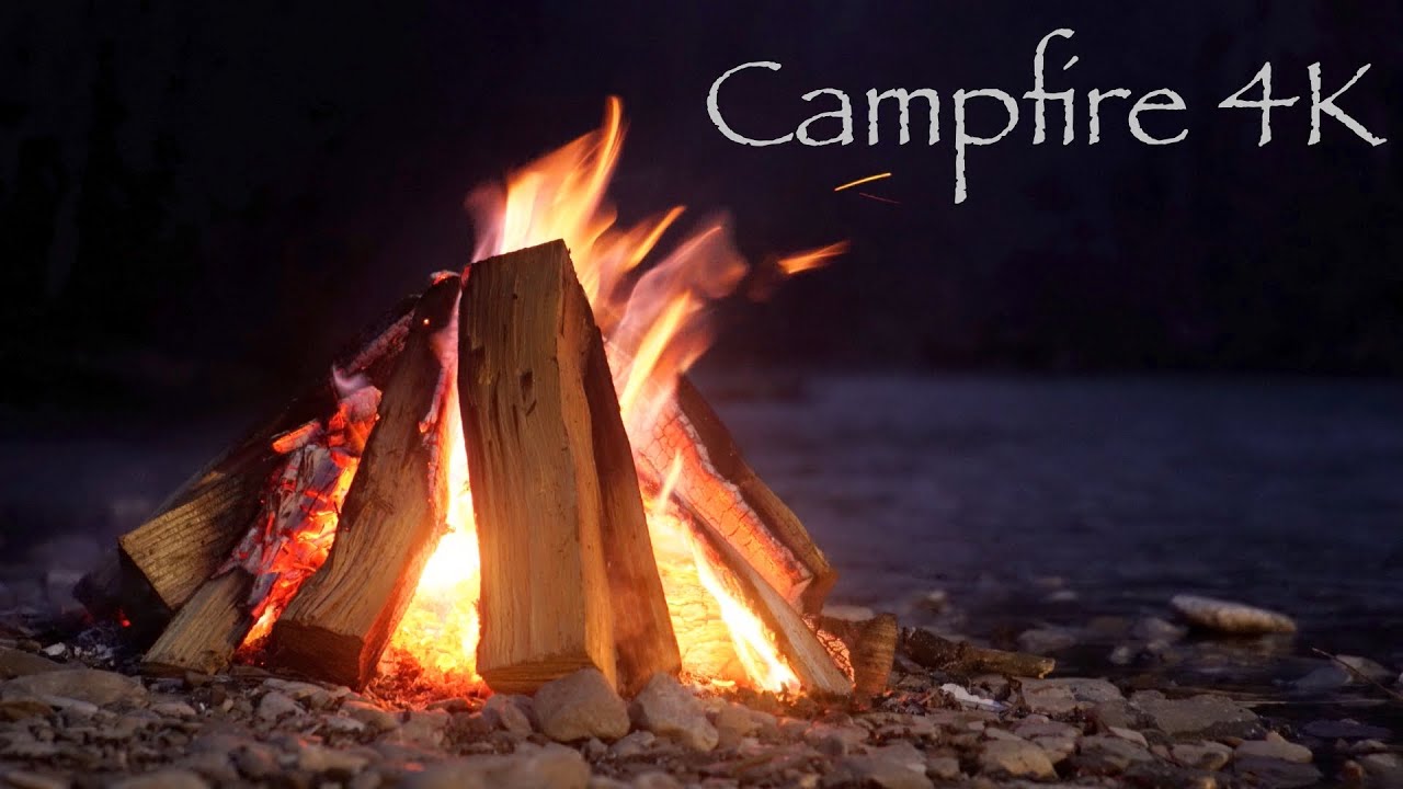 Unveiling the Magical World of Night Campfire Relaxation in 4K! - YouTube