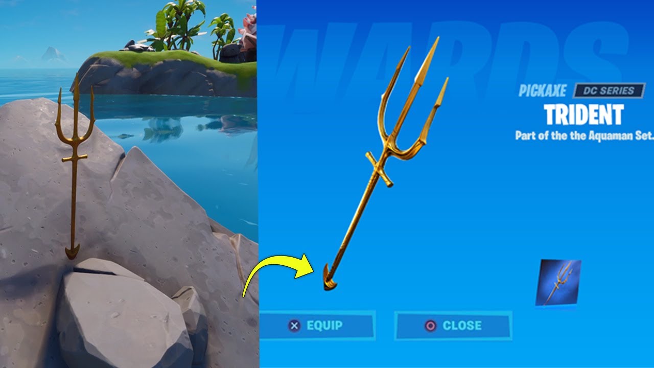 How to Unlock Trident Pickaxe in Fortnite! Collect your Trident at ...