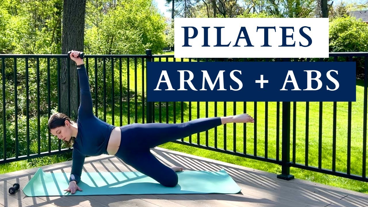25 MIN PILATES ARMS + ABS WORKOUT (Light Weights Optional || Pilates ...