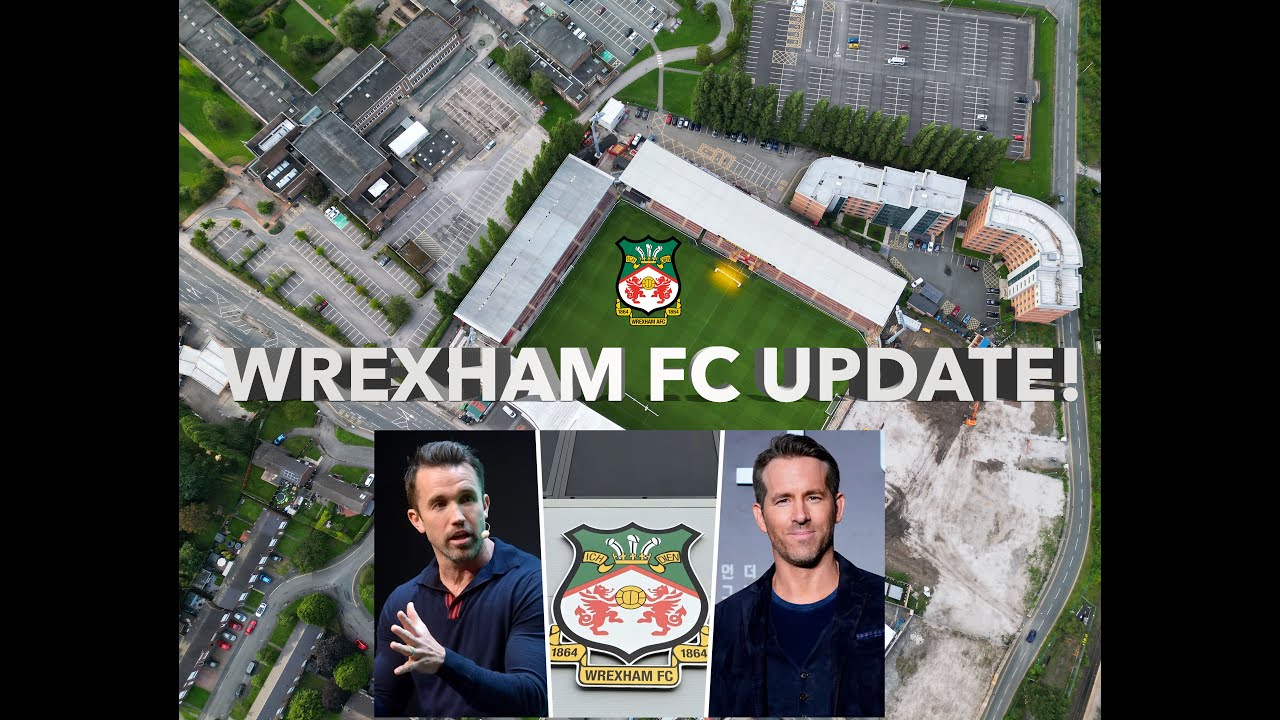Wrexham FC pitch receives new line markings! - YouTube