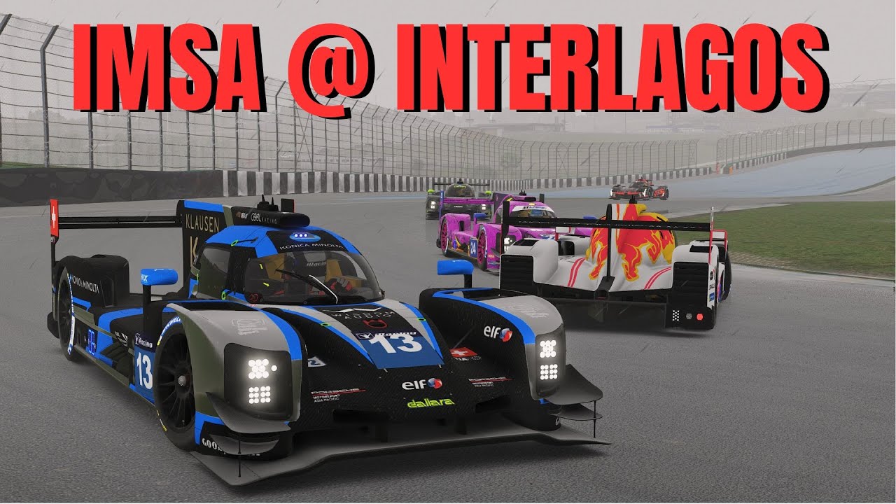 iRacing | IMSA @ Interlagos | LMP2 | Back Row To Podium - YouTube