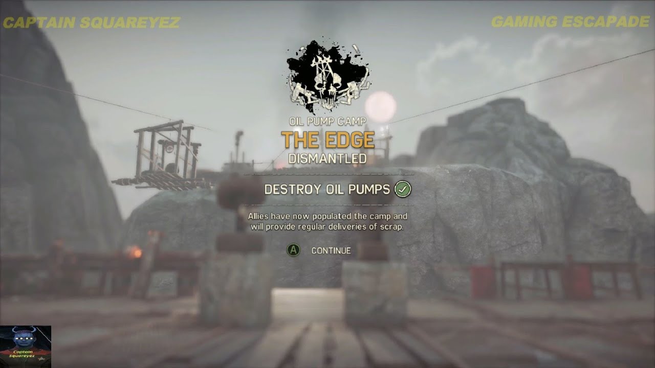 Mad Max - The Edge Oil Pump Camp - Walk Through Guide - YouTube