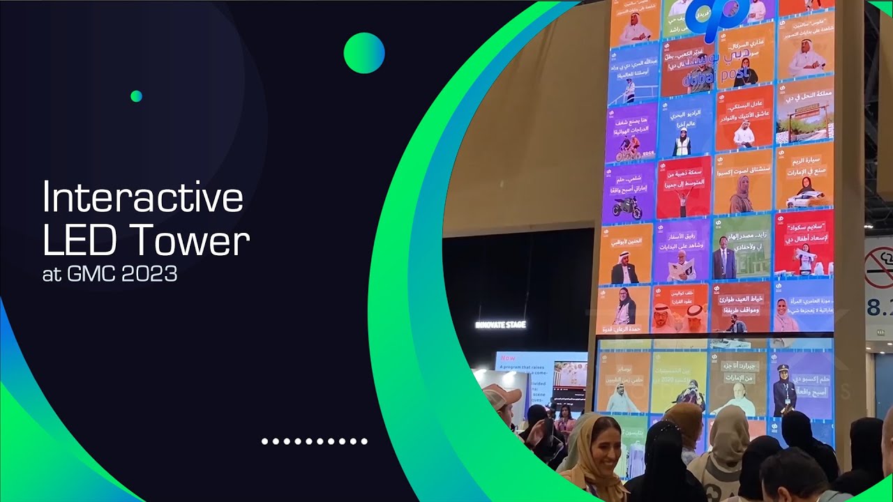 Interactive LED Tower @GMC 2023 - YouTube