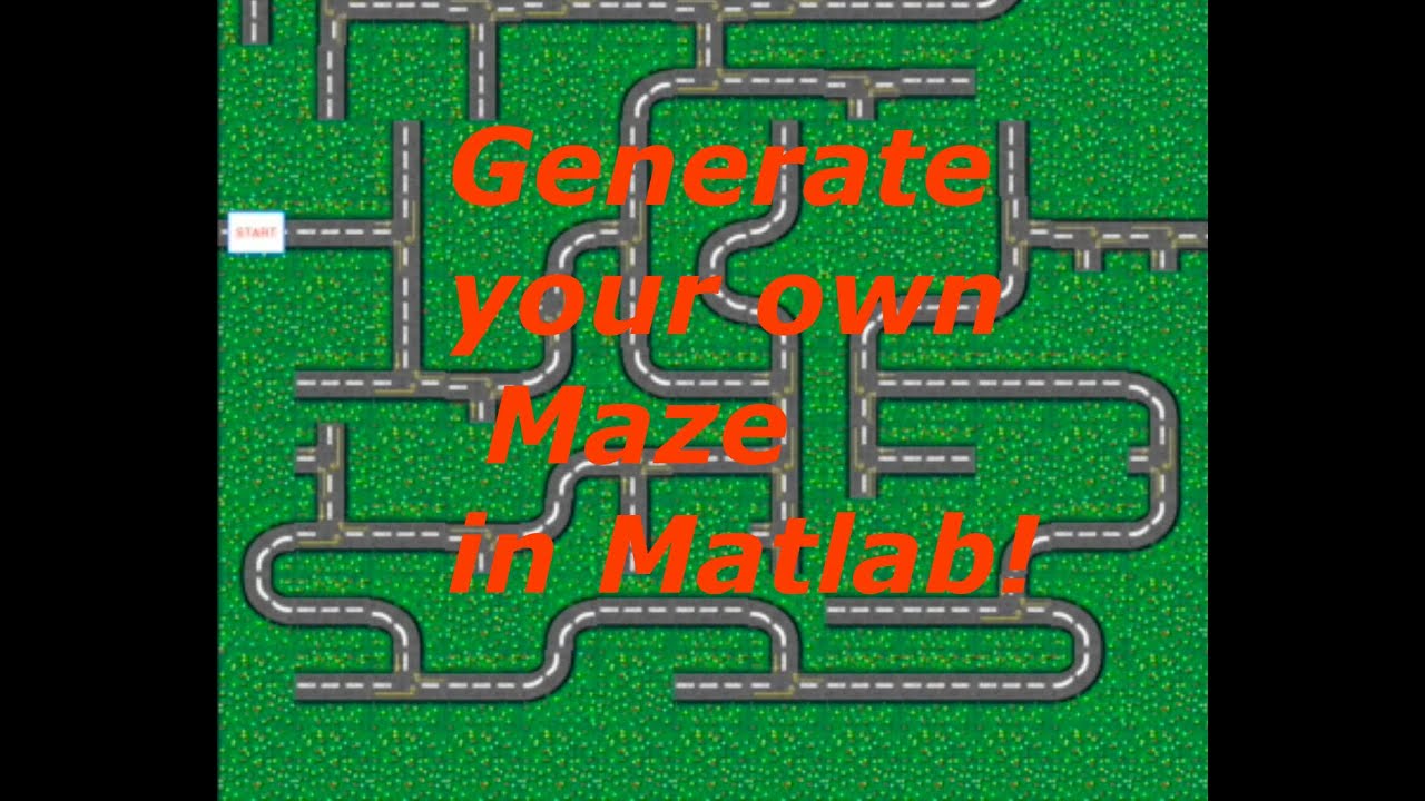 Howto generate your own maze in Matlab - in action - YouTube