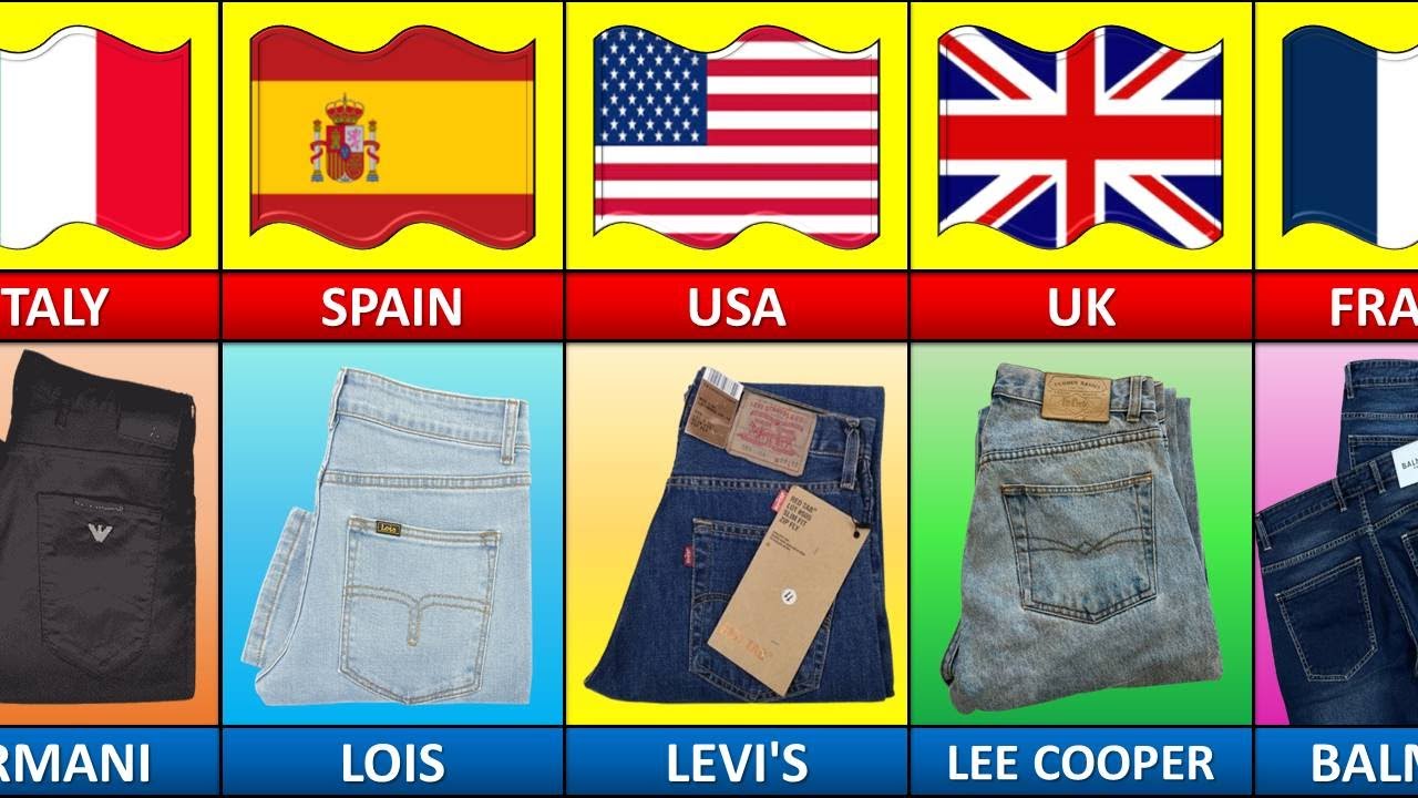 Jeans Brands From Different Countries - YouTube