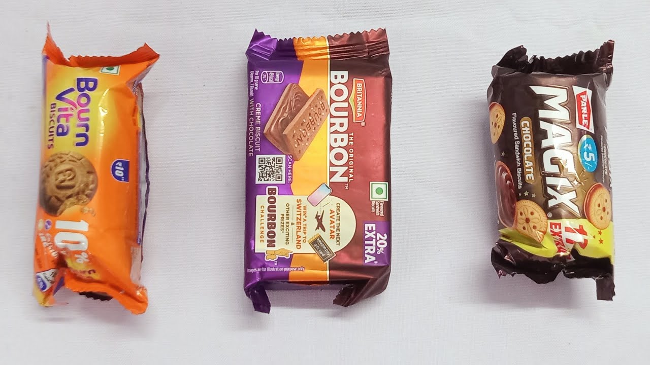 Bourn Vita Biscuits vs Bourbon vs Magix Chocolate cookie 🍪 || Biscuits ...