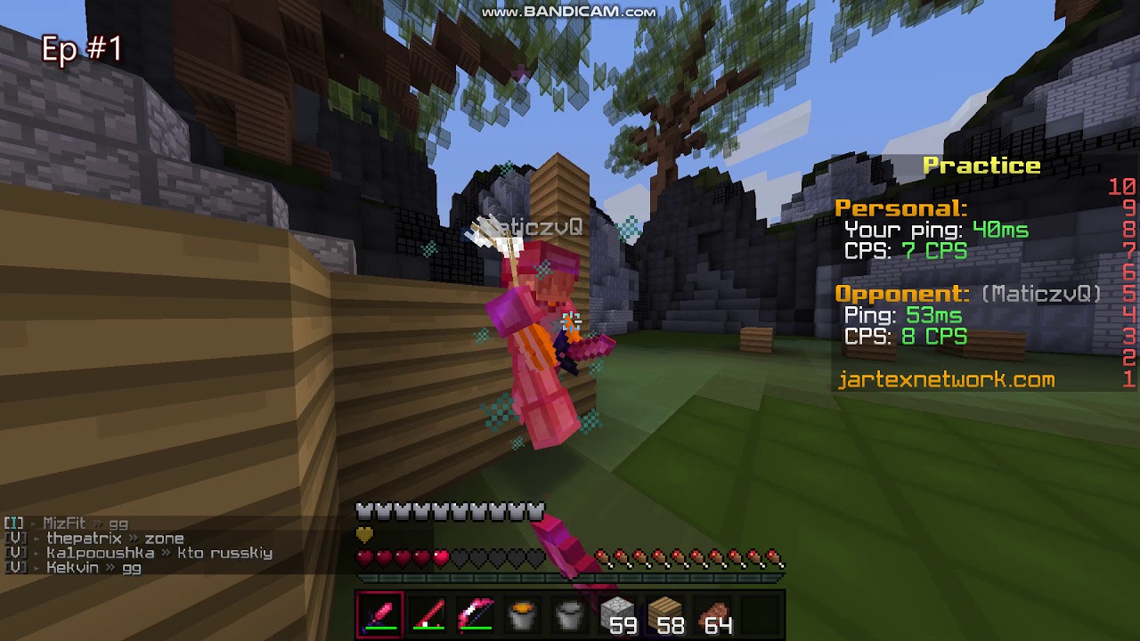 Jartexnetwork Practice PvP ep #1 - YouTube