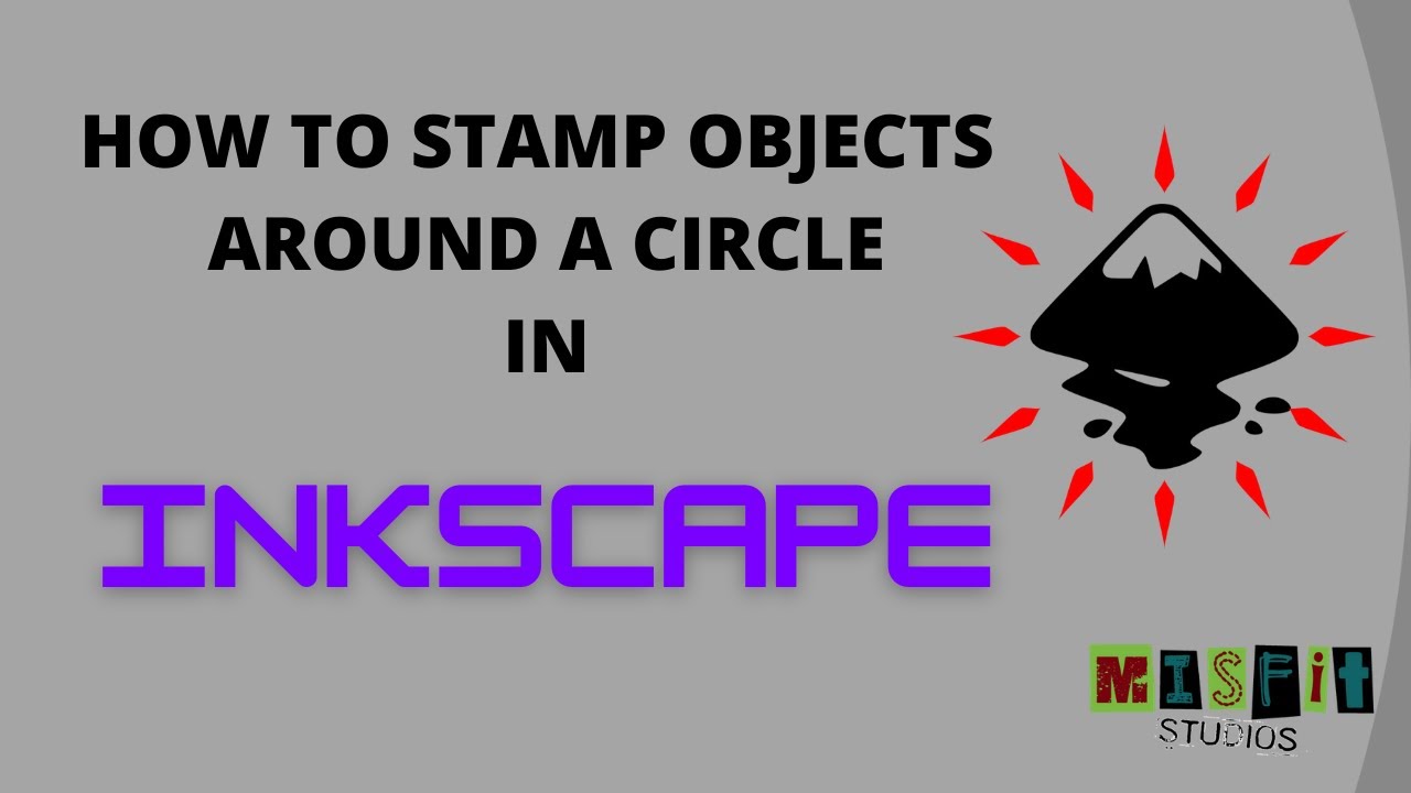 How to Stamp objects around a circle in Inkscape - YouTube