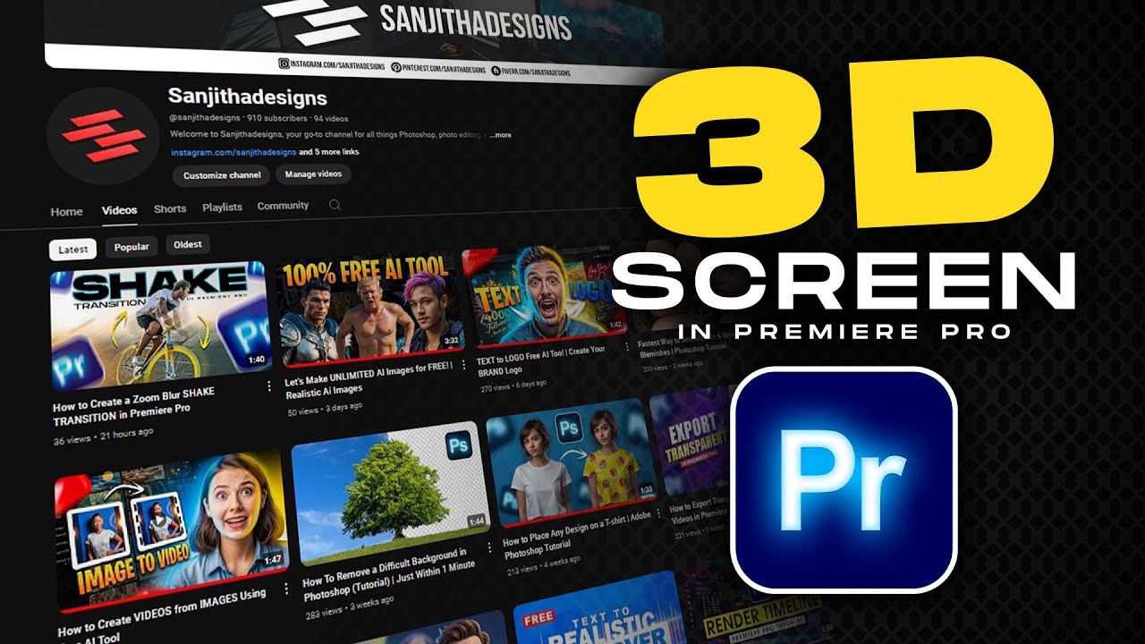 How to Add 3D EFFECTS to VIDEO in Premiere Pro | Easy Guide - YouTube