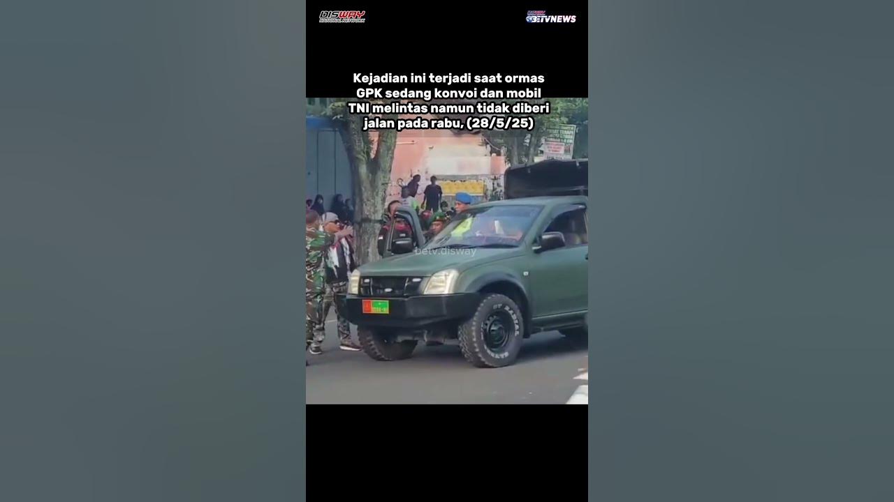 Viral Ormas GPK Beraksi Arogan Terhadap Mobil TNI Yang Melintas #shorts #viralvideo #fyp - YouTube