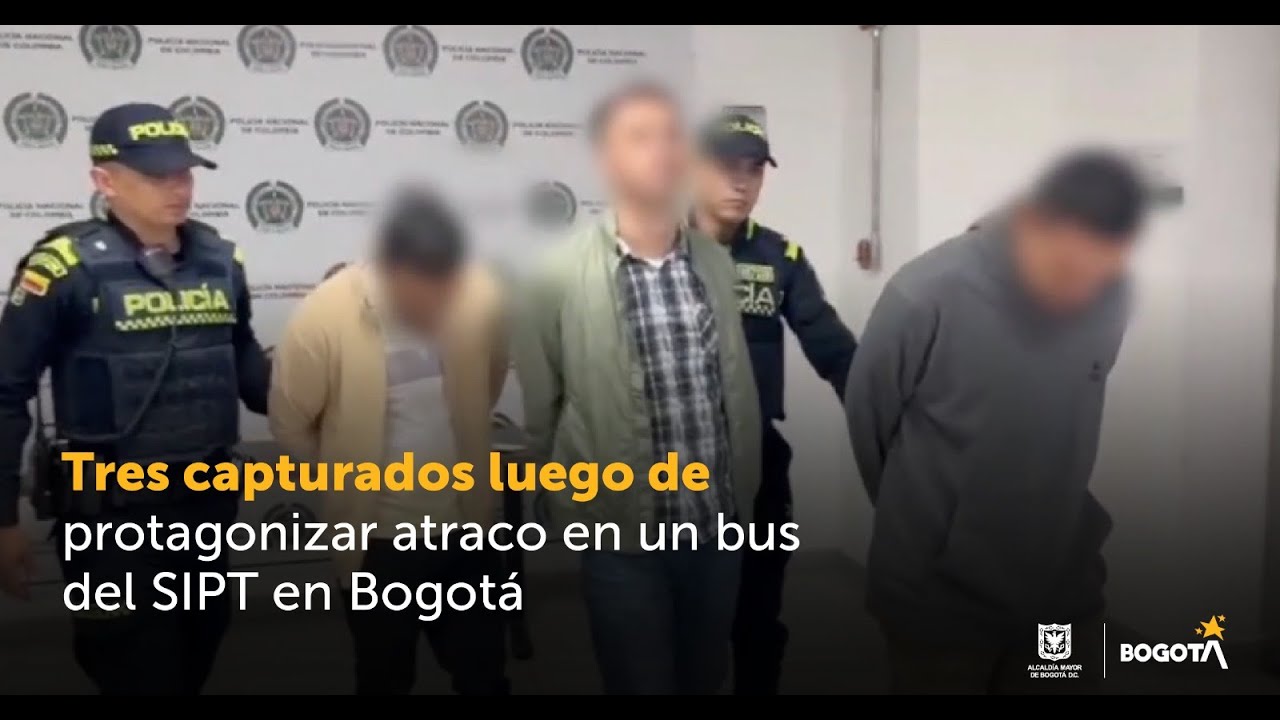 Tres capturados luego de protagonizar atraco en un bus del SIPT en ...