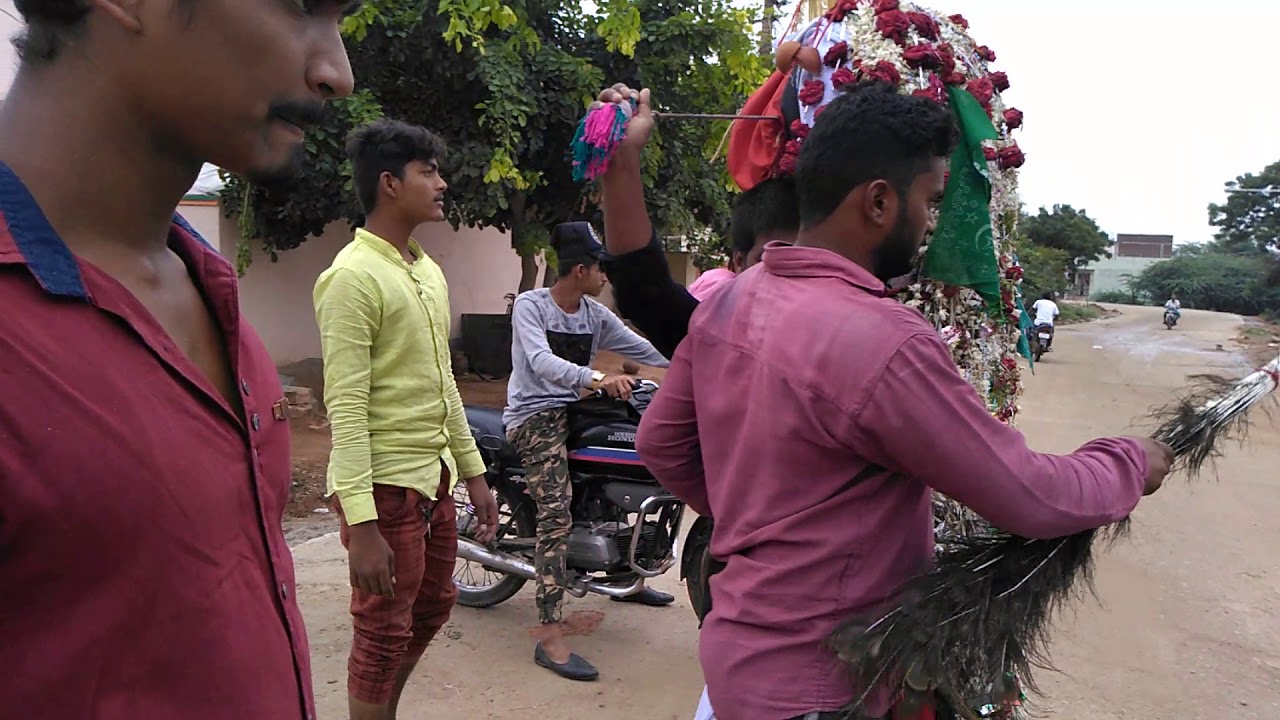 Nomula village Muharram peerla Pandaga - YouTube