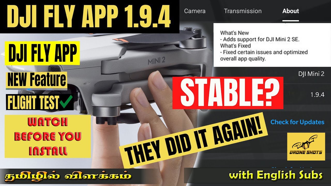 DJI FLY APP 1.9.4 Update - Flight Test and Review | Dji MINI 2 | 15M ...