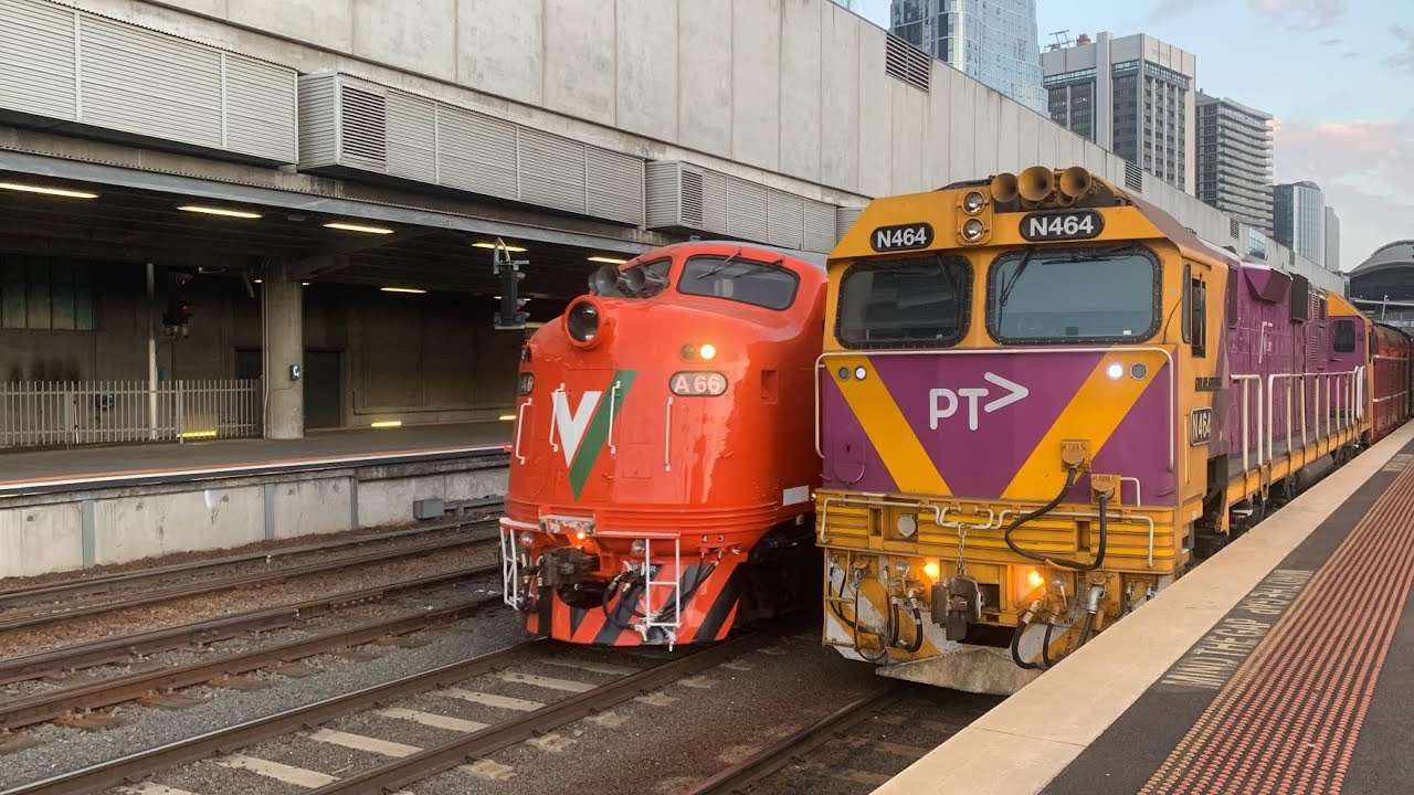 707 operations Train With Loco N464 And A66 Part1 - YouTube