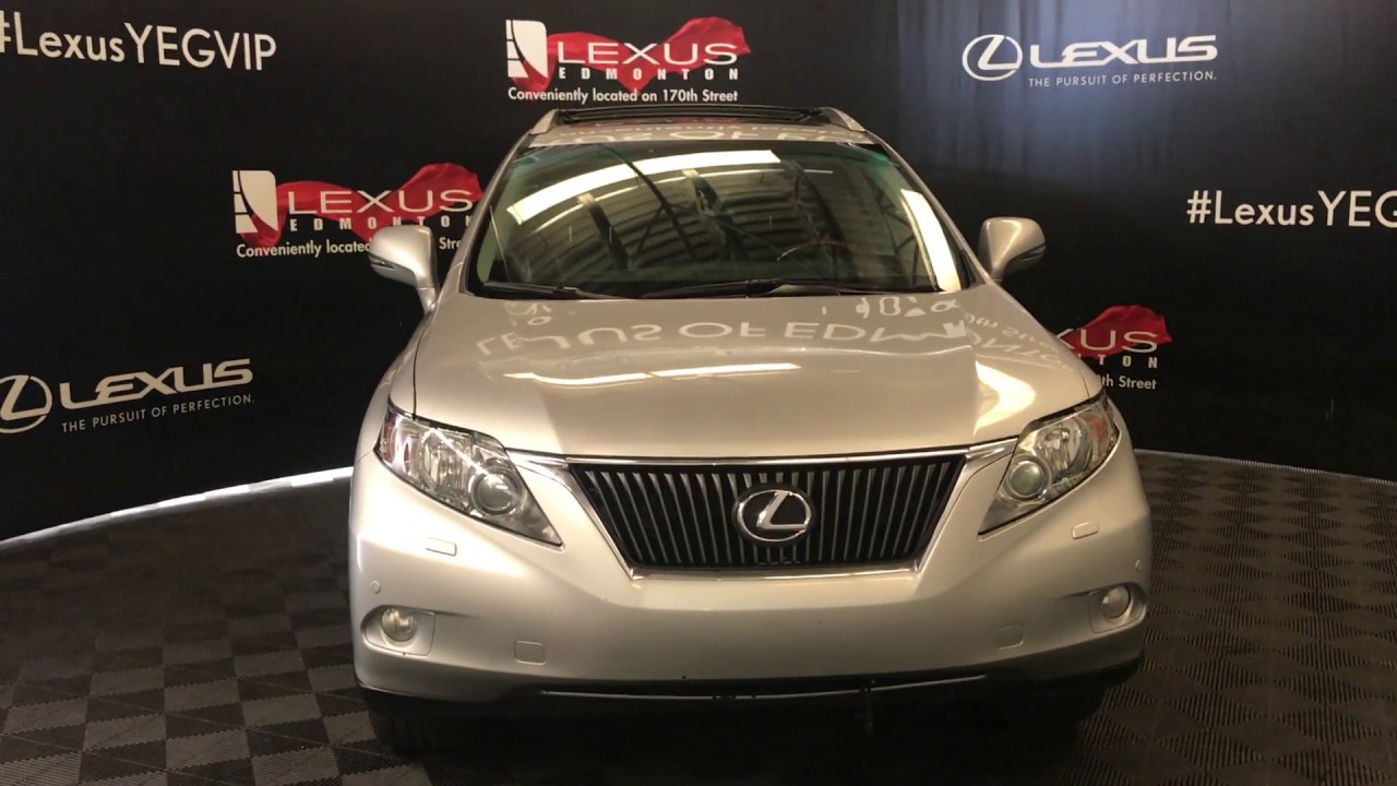Silver 2010 Lexus RX 350 Ultra Premium Package Review Edmonton Alberta ...