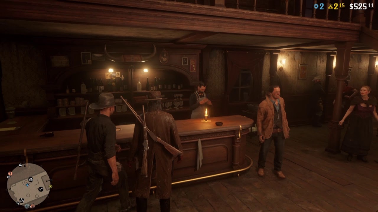 Red Dead Redemption II Online: (Accidental) Bar brawl - YouTube
