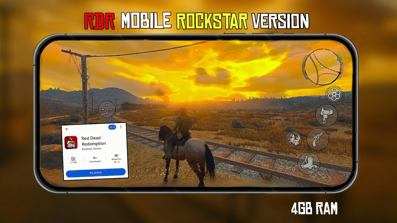 RDR ROCKSTAR VERSION IN 4GB RAM PHONE ⭐🙂 - YouTube