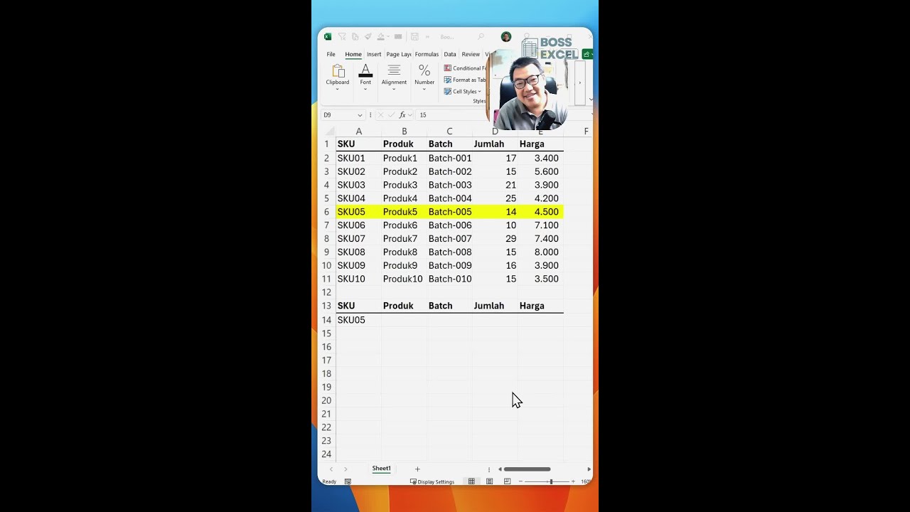 Combo VLOOKUP dan COLUMN - YouTube
