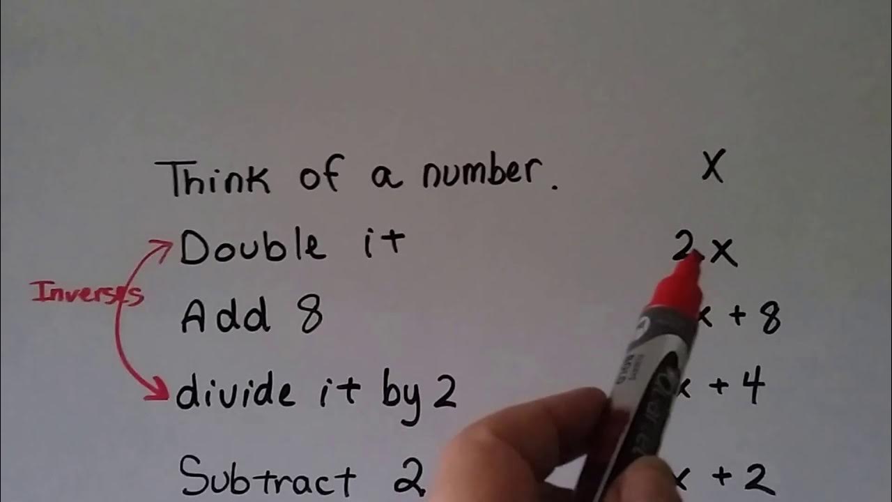 Magic Math Think of a number, Explained with Algebra - YouTube