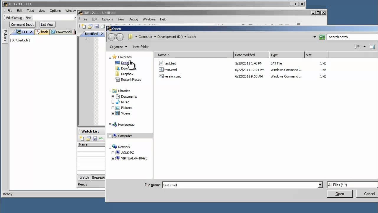 Creating and Debugging Windows Batch Files with Take Command - YouTube